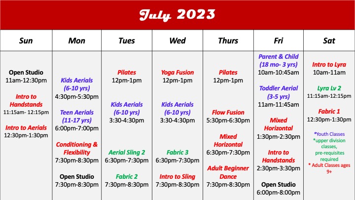 Cirque Aria - Aerial Studio San Antonio - Aerial Classes